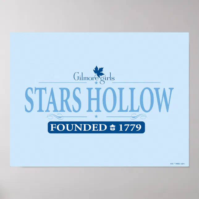 Affiche Gilmore Girls | Logo Hollow Stars | Zazzle.fr