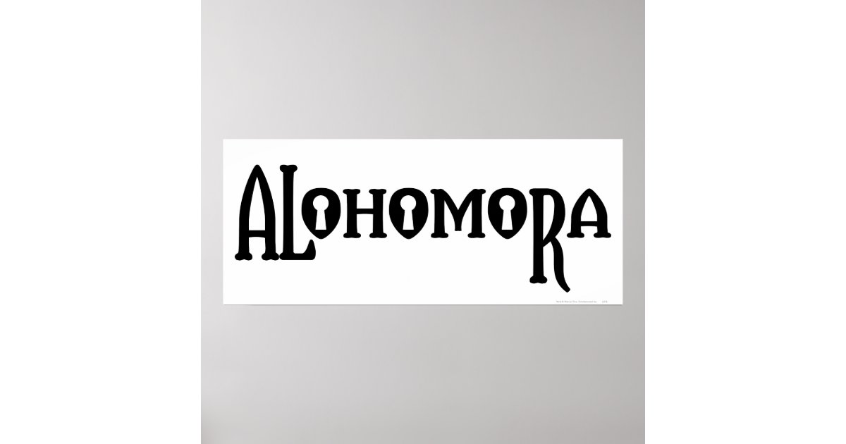 Affiche Harry Potter Spell | Alohomora | Zazzle.fr