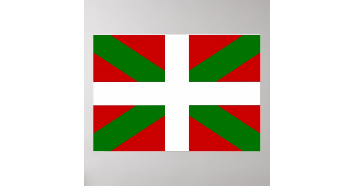 Affiches Drapeau basque | Zazzle.fr