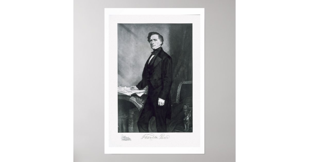 Affiches Franklin Pierce, 14e président des États-Unis | Zazzle.fr