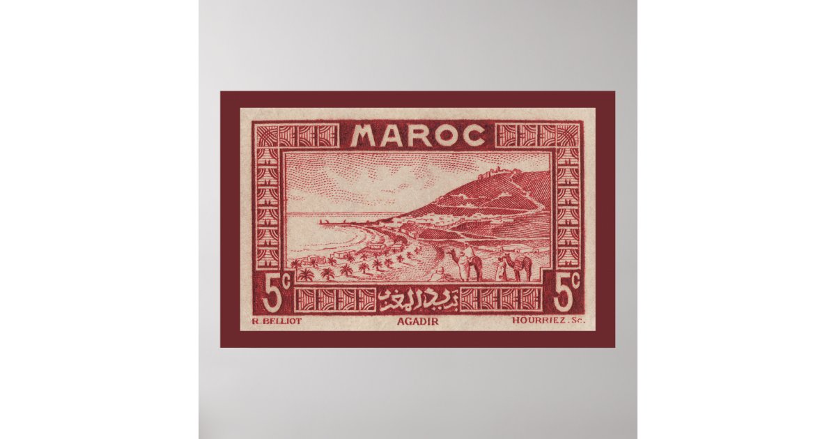 Agadir, Maroc - Poster | Zazzle.fr