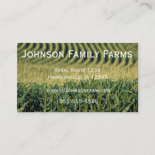 Agriculture du carte de visite | Zazzle.fr