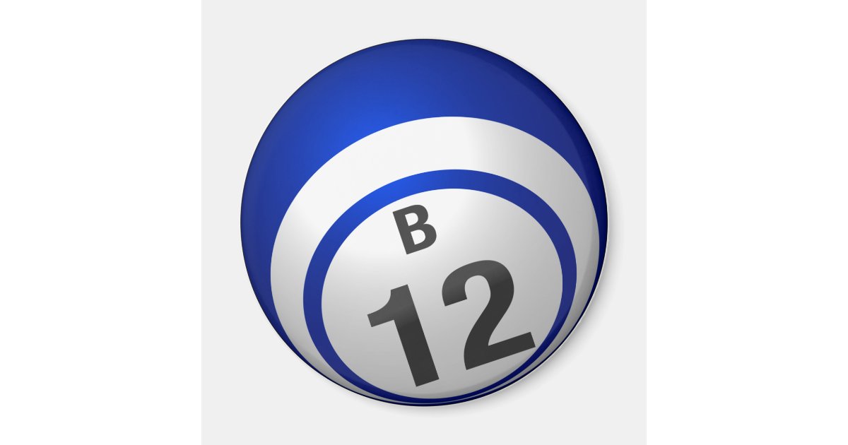 Aimant de bingo B12 | Zazzle.fr