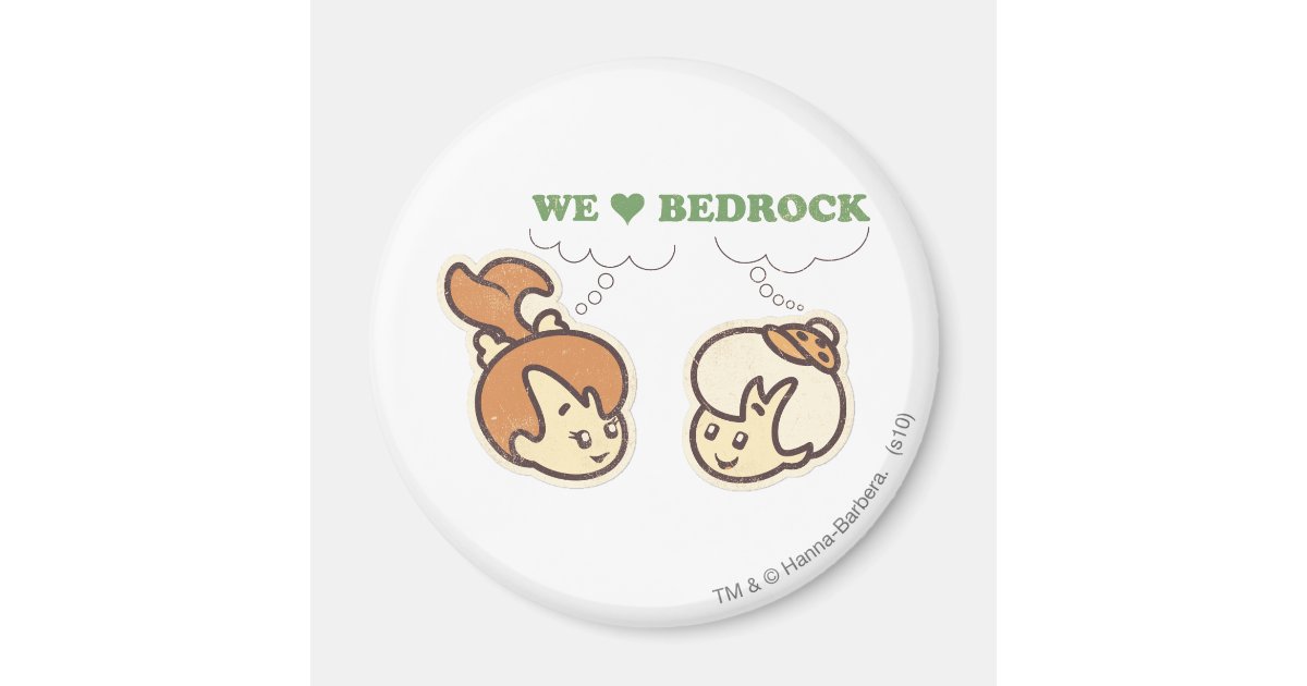Aimant PEBBLES™ et Bam Bam Love Bedrock | Zazzle.fr