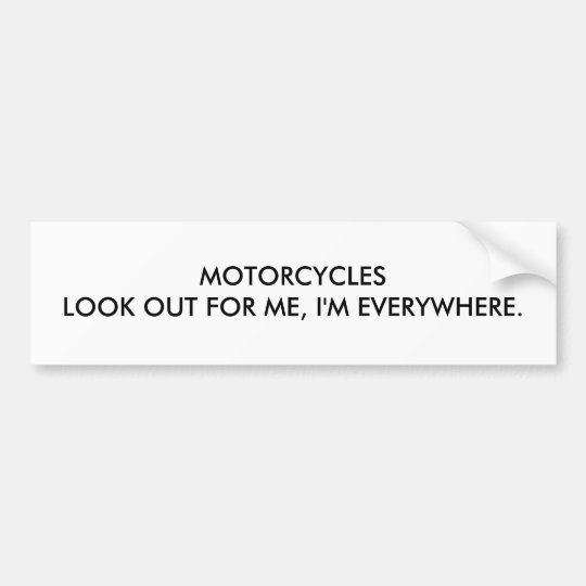 Autocollant De Voiture MOTORCYCLESLOOK POUR MOI, je suis PARTOUT ...