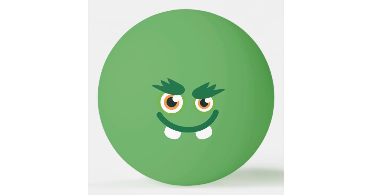 Balle De Ping Pong C'Est Drôle Le Monstre Vert. | Zazzle.fr