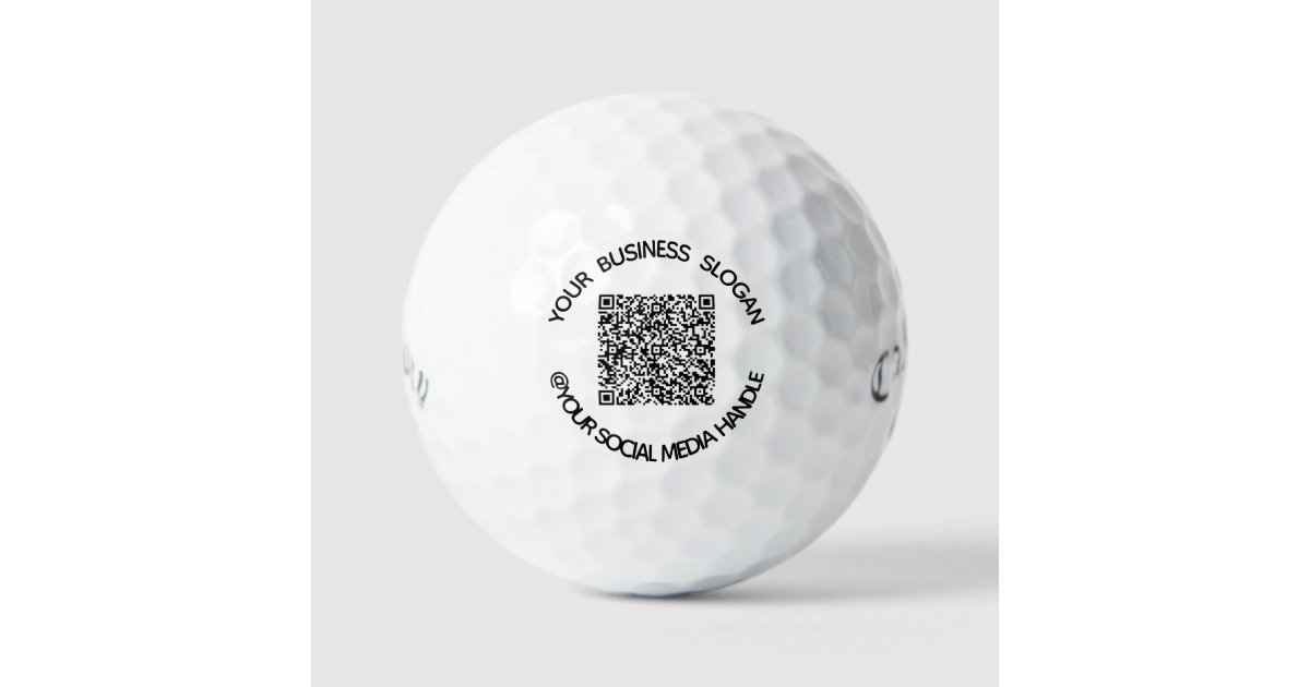 Balles De Golf Ballons de golf QR Code et Text Professional Stamp ...