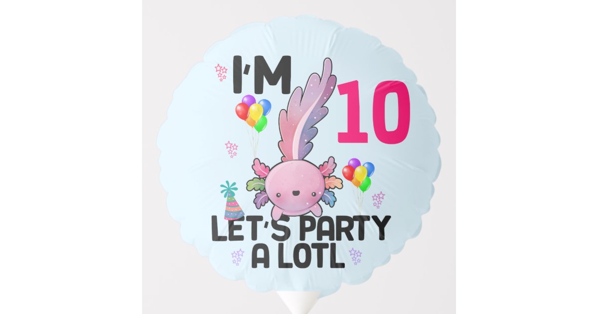 Ballon Gonflable Axolotl Faisons la fête à la salamandre amphibie ...