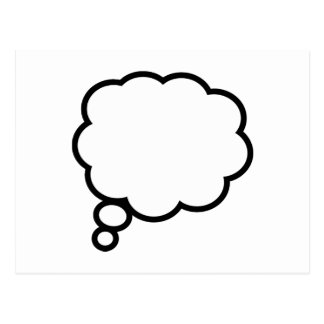 Cartes postales Bulle De Pensée personnalisées | Zazzle.fr