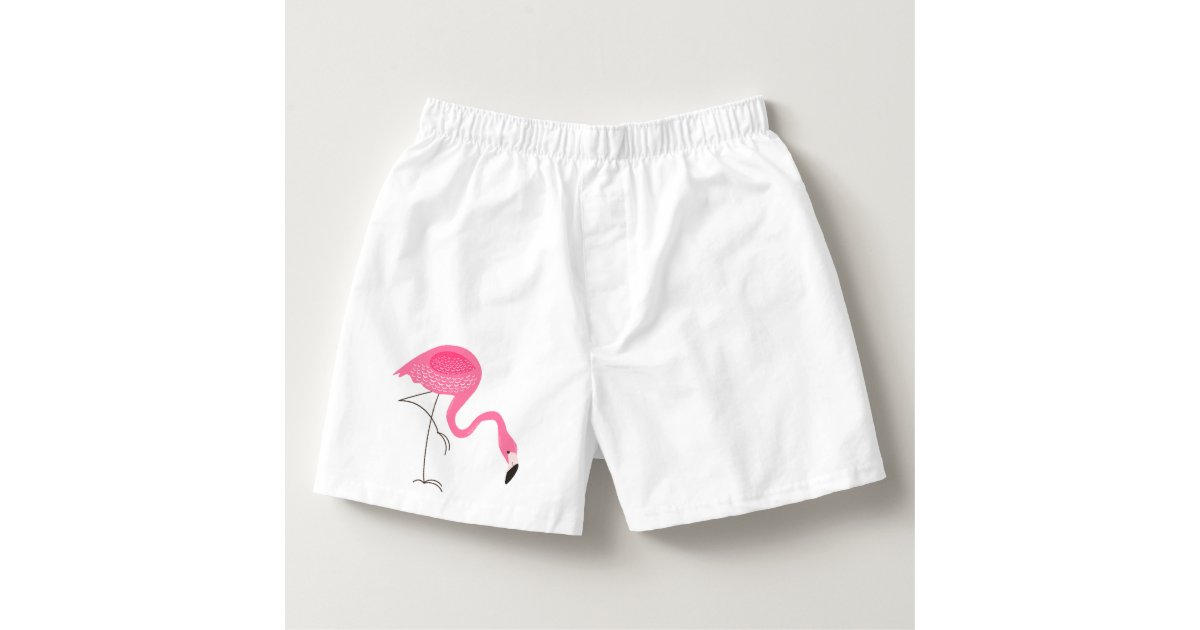 Caleçon Illustration de Flamant rose rose mou | Zazzle.fr