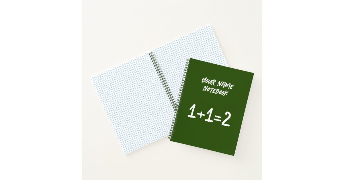 Carnet de graphique de tableau de bord vert avec g | Zazzle.fr