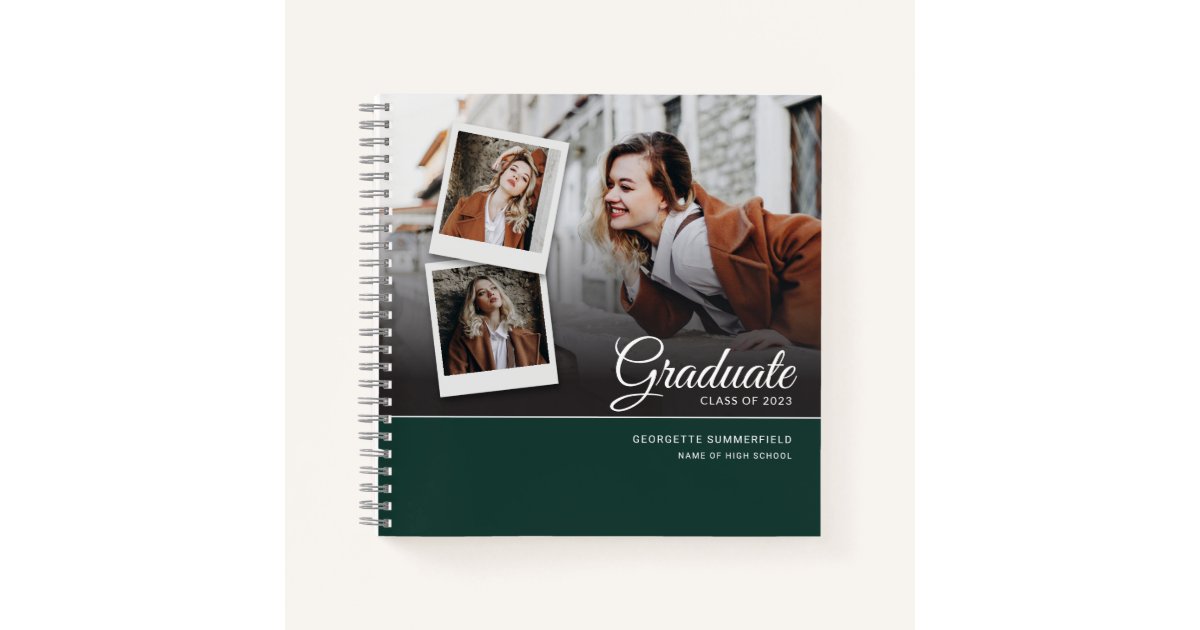Carnet Graduation 2023 Party Grad Script Photo Invité | Zazzle.fr