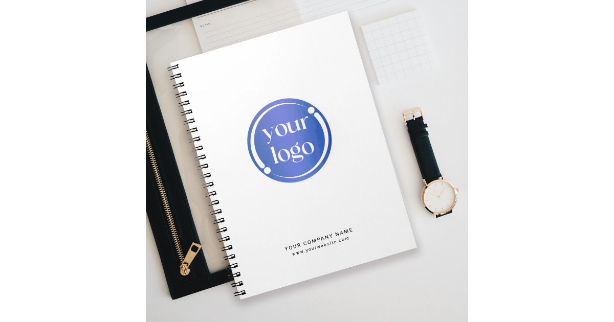 Carnet Logo d'affaires professionnel simple et moderne | Zazzle.fr