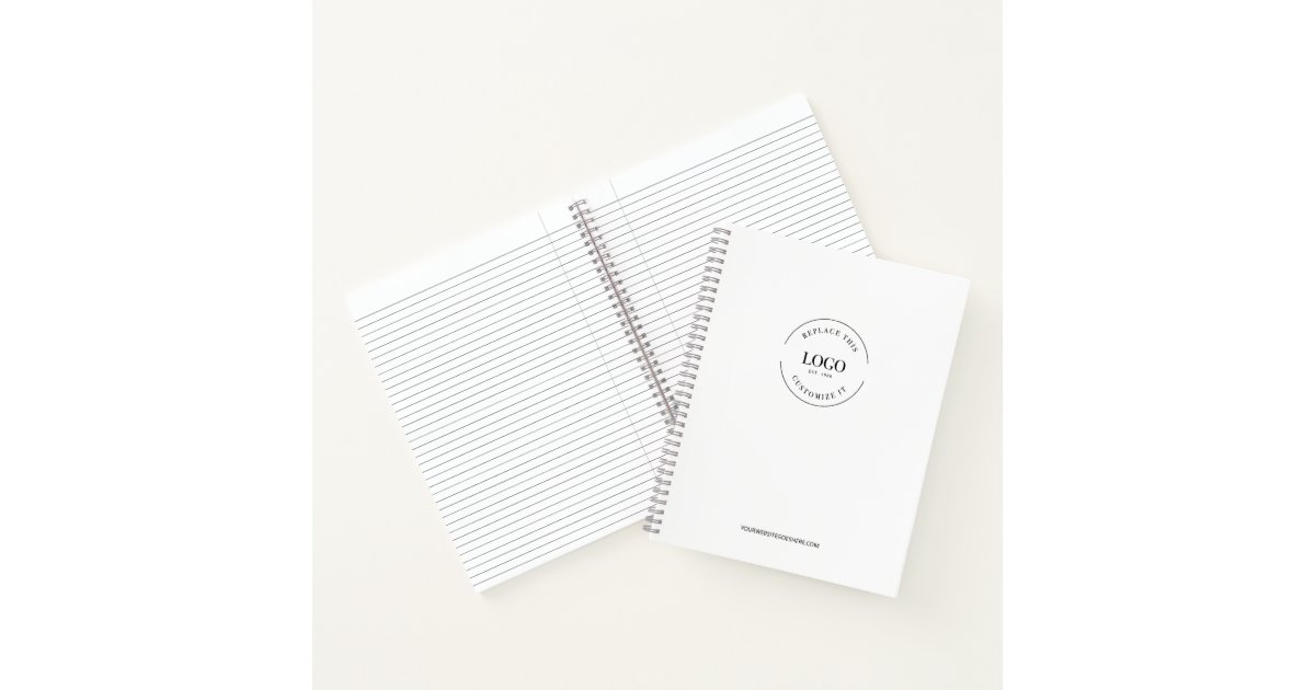 Carnet Logo personnalisé simple et minimaliste | Zazzle.fr