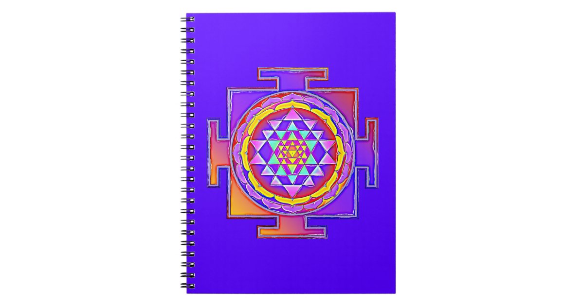 Carnet Sri Yantra - Symbole hindouiste Design 1 | Zazzle.fr