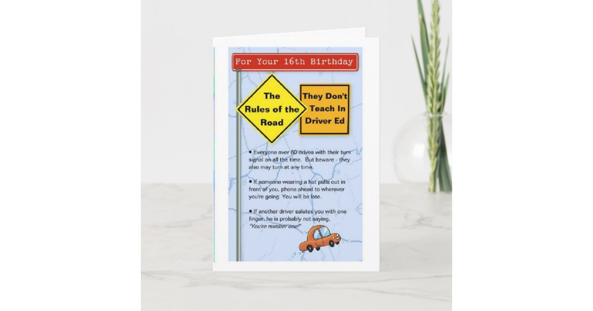 Carte Anniversaire 16 ans | Zazzle.fr