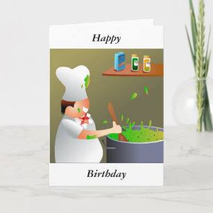 Cartes Cuisinier d'anniversaire | Zazzle.fr