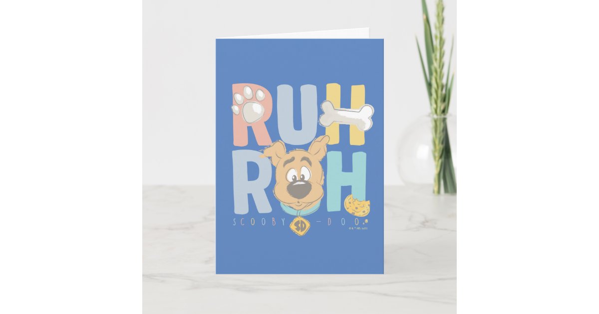 Carte Chiot Scooby-Doo "Ruh Roh" | Zazzle.fr