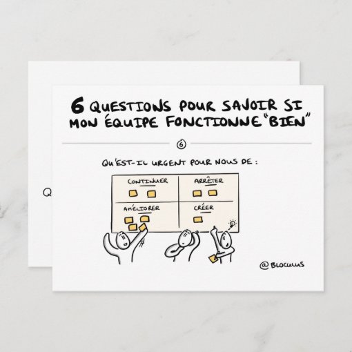 Carte coaching d'équipe "6/6 : Action !" | Zazzle.fr