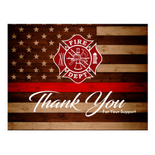 Cartes Pompiers de remerciements | Zazzle.fr