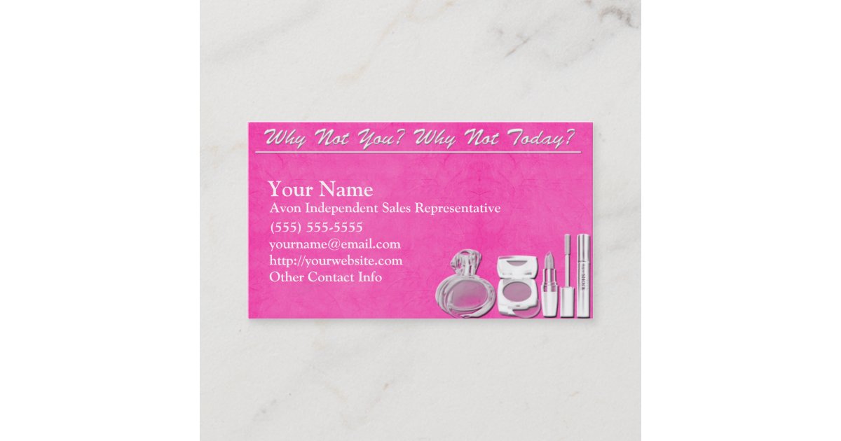 Carte De Visite Avon | Zazzle.fr