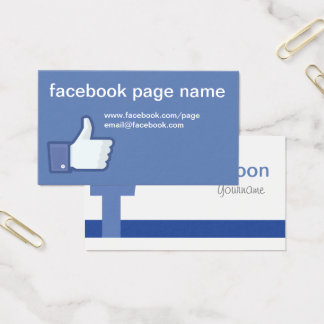 Cartes de visite Page Facebook personnalisées | Zazzle.fr