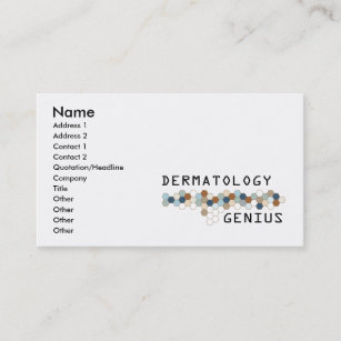 Cartes de visite Dermatologue| Zazzle.fr