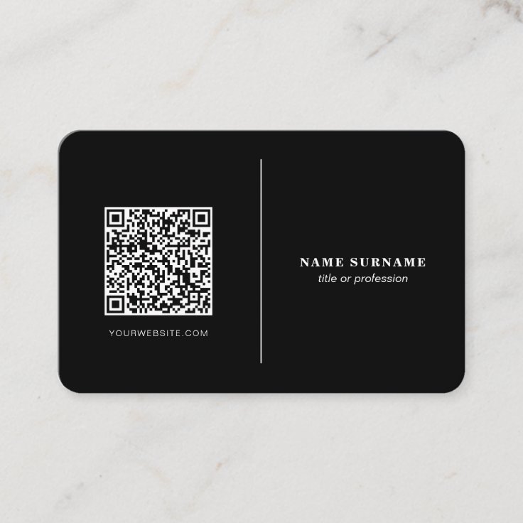 Carte De Visite QR code professionnel minimaliste médias sociaux n ...