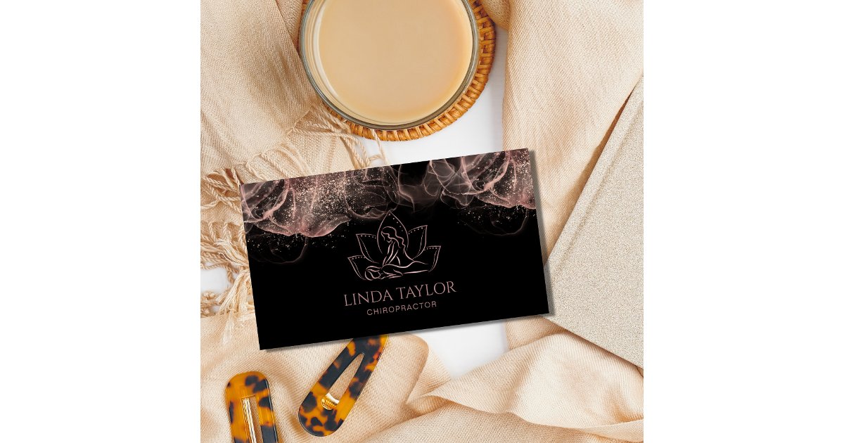 Carte De Visite Thérapeute de massage professionnel Lotus CHIROPRA ...