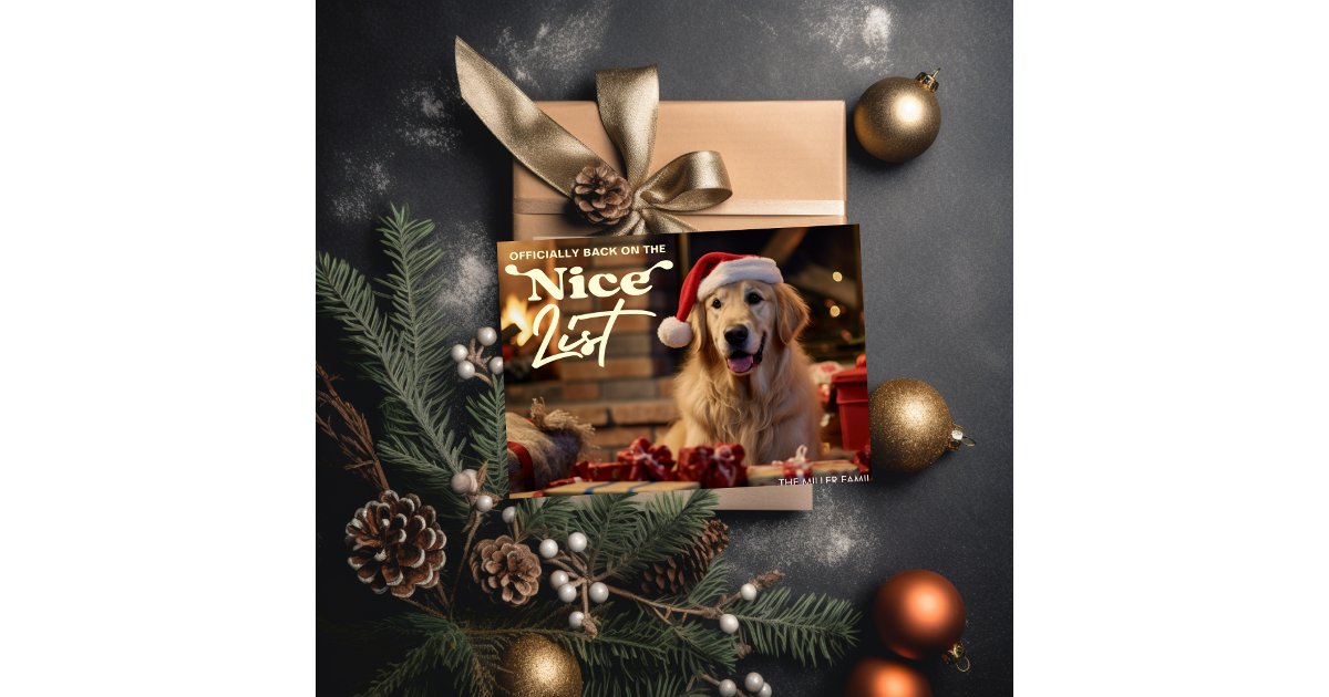 Carte De Vœux En Aluminium Drôle Chien de liste gentil Animal de ...