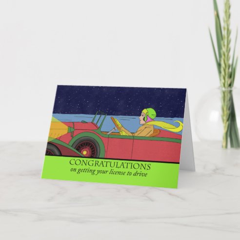 Cartes de vœux Permis Conduire | Zazzle.fr
