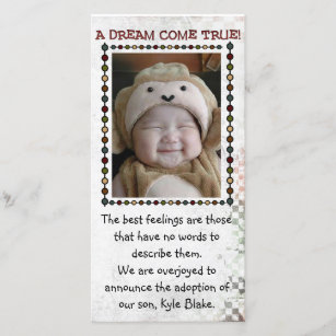 Invitations & Faire-part Adoption | Zazzle.fr