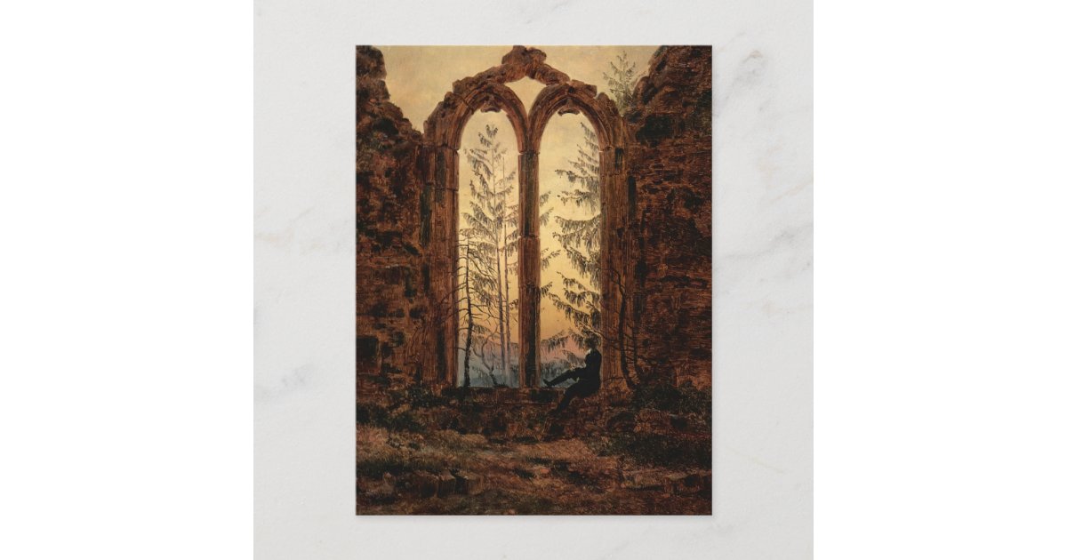 Carte Postale Caspar David Friedrich : Le rêveur | Zazzle.fr