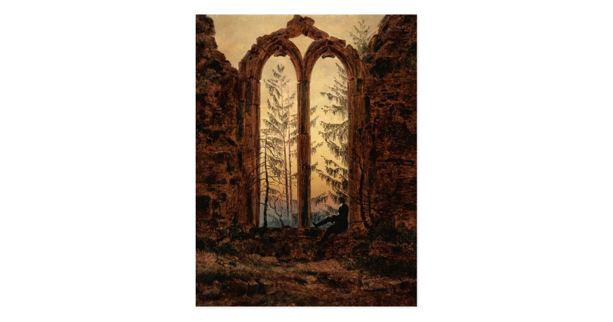 Carte Postale Caspar David Friedrich : Le rêveur | Zazzle.fr