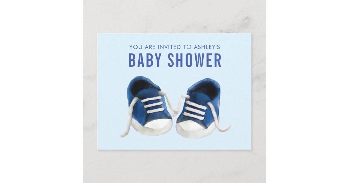 Carte postale d'invitation à une baby shower pour | Zazzle.fr