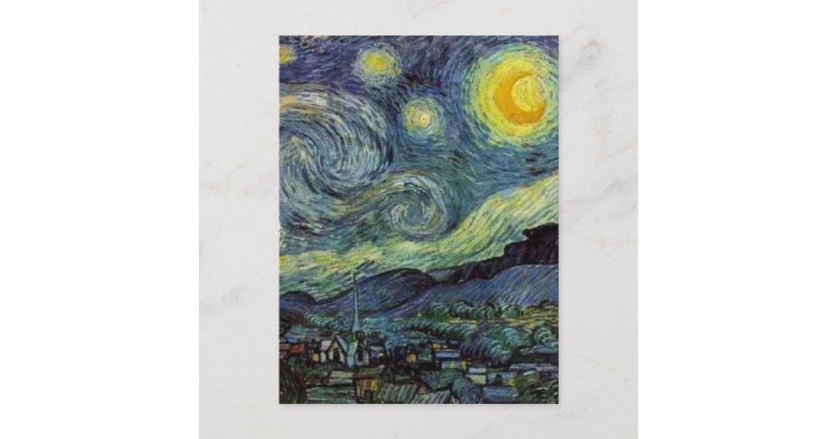 Carte Postale Nuit étoilée - van Gogh | Zazzle.fr