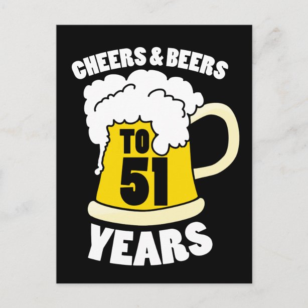 Cartes postales Anniversaire 51 Ans originales | Zazzle.fr