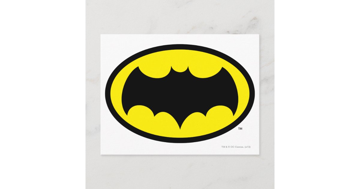 Carte Postale Symbole Batman | Zazzle.fr