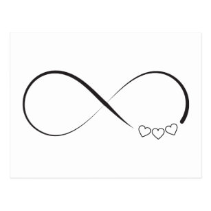 Cartes postales Infini De Coeur originales | Zazzle.fr