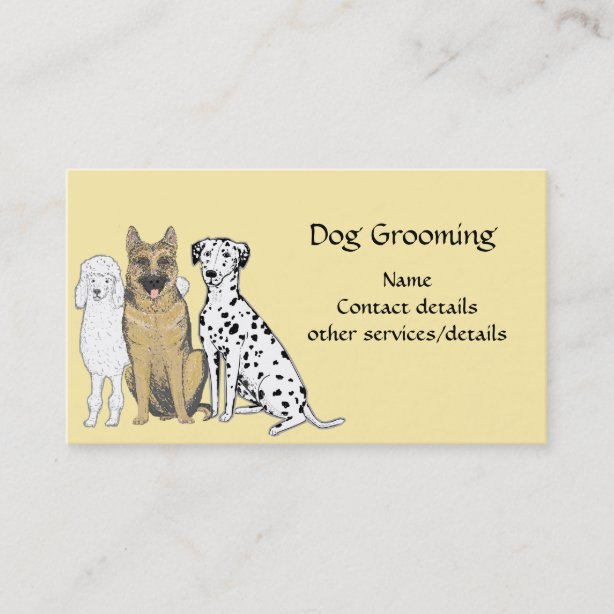 Cartes de visite Image Chien| Zazzle.fr