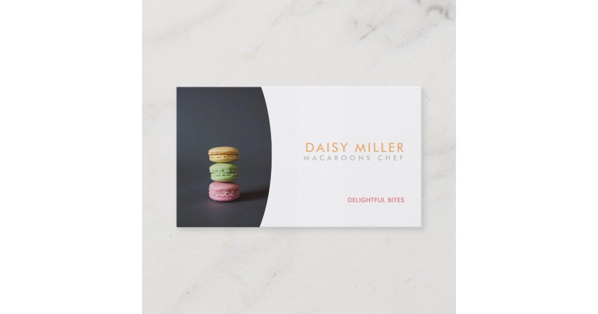 Cartes de visite des Slogans de Macarons | Zazzle.fr