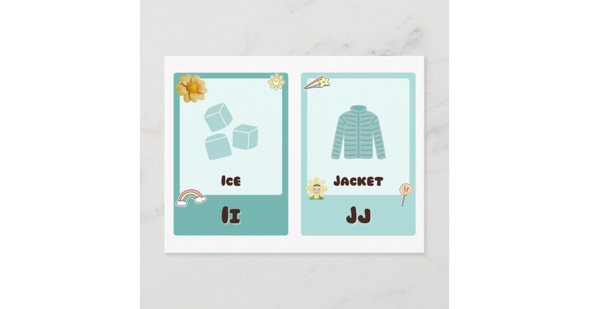 Cartes flash de l'alphabet ,ABC Cartes éducatives | Zazzle.fr