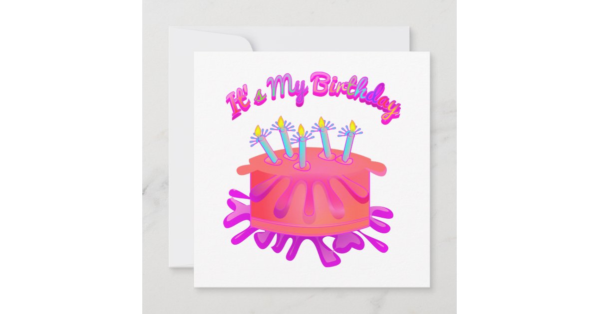 C'est mon Invitation de gâteau d'anniversaire | Zazzle.fr