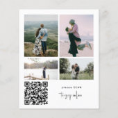 Collage photo budget QR CODE faire-part de mariage | Zazzle.fr