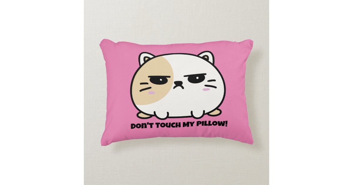 Coussins Décoratifs Cute Kawaii Chubby Angry Mochi Chat | Zazzle.fr