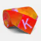 Cravate Monogrammes roses orange Motifs géométriques funky | Zazzle.fr