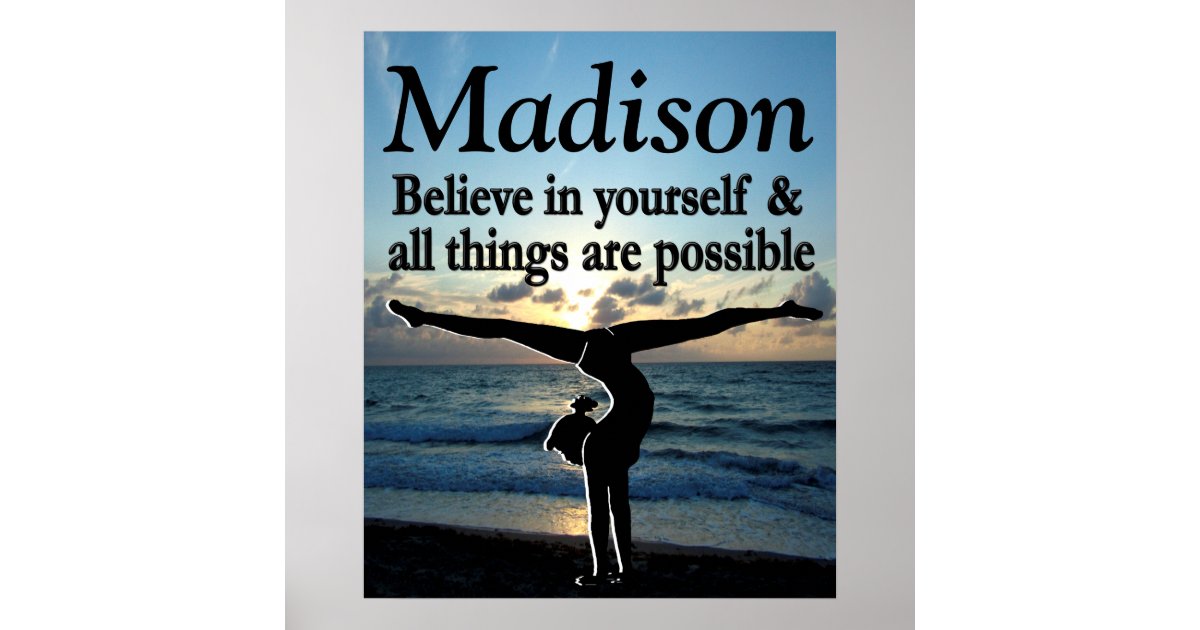 CROYEZ EN VOUS-MÊME GYMNAST POSTER | Zazzle.fr CROYEZ EN VOUS-MÊME GYMNAST POSTER | Zazzle.fr