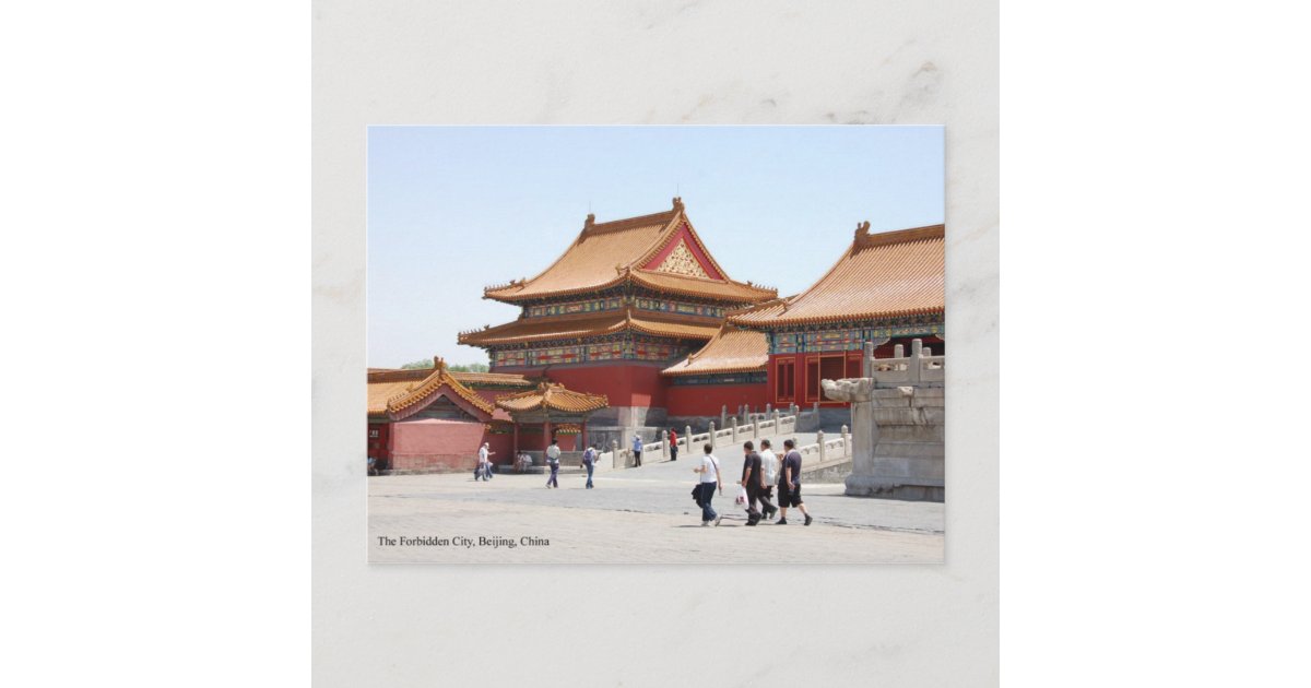 De la ville interdite - carte postale | Zazzle.fr