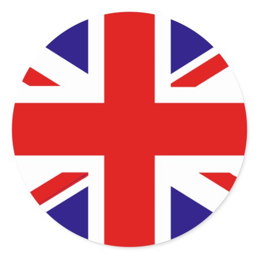 Drapeau BRITANNIQUE Sticker Rond | Zazzle