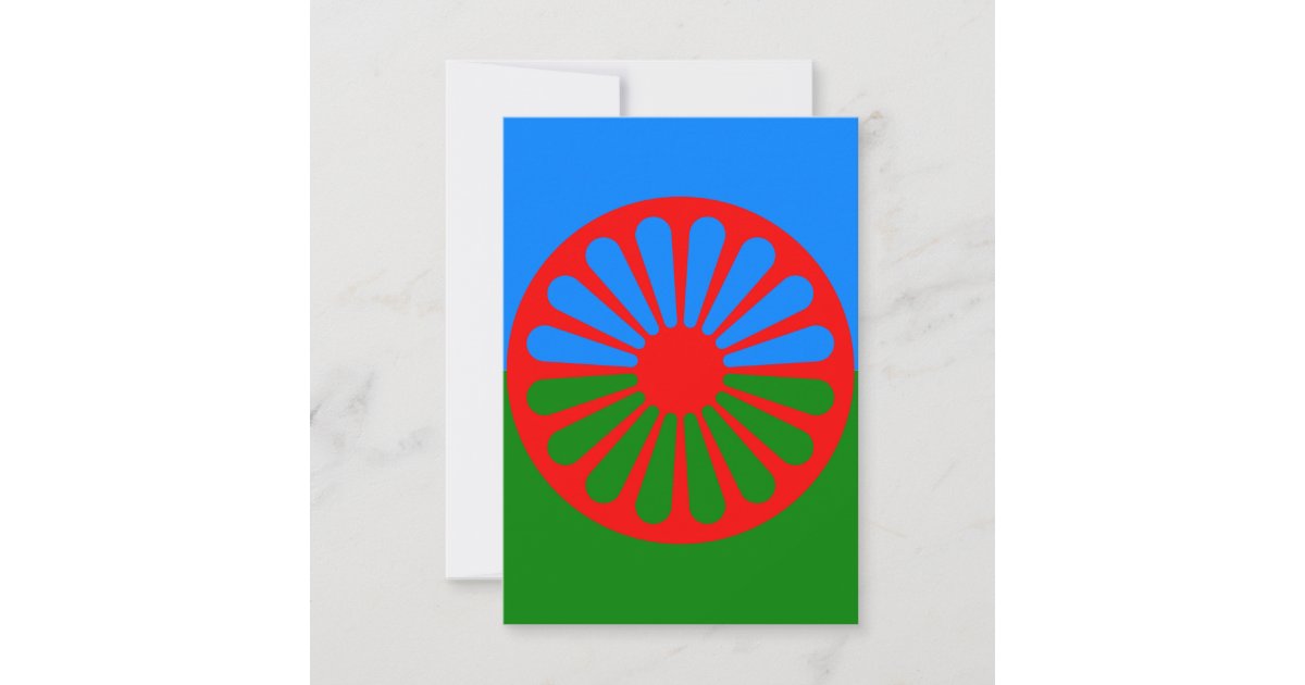 Drapeau tzigane romani officiel | Zazzle.fr